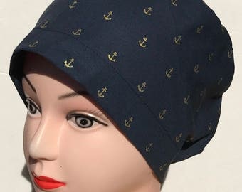 Scrub Hat Sewing Pattern DIY Reversible Lined Surgical Scrub