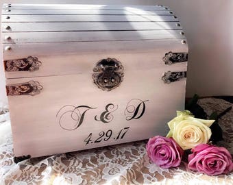 Wedding card box with lock | Etsy