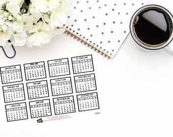 Mini calendar | Etsy
