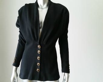 Shoulder pad jacket | Etsy