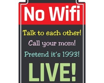 Funny wifi sign | Etsy