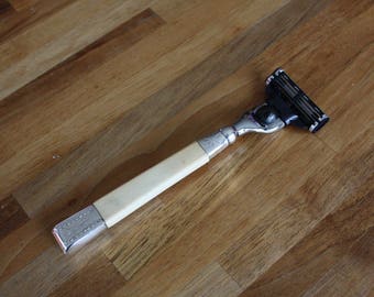 Handmade Razor Shaving Kit Mach 3 Shaving Handle Gillette Mach