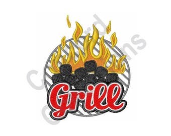 Grill embroidery | Etsy