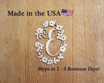 Floral monogram | Etsy