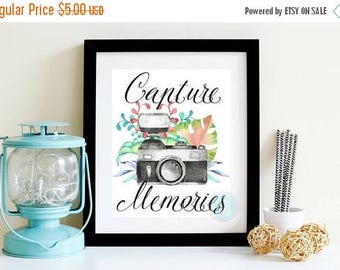 Vintage camera print retro camera camera art capture