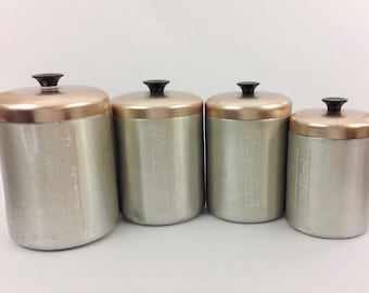 Vintage canister set | Etsy