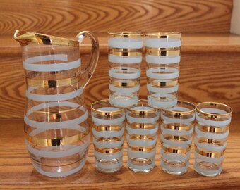 Frosted pitcher | Etsy