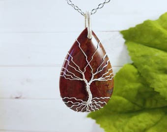 Jasper necklace | Etsy