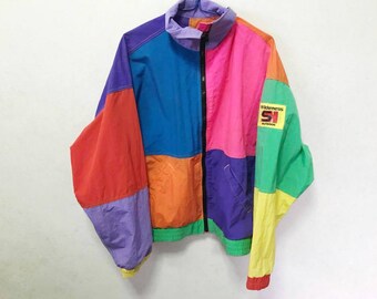 Color block jacket | Etsy