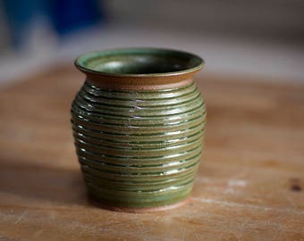 Small green vase | Etsy