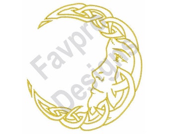 Moon embroidery | Etsy