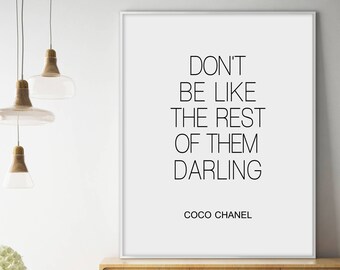 Blush Pink Decor Coral Pink Chanel Wall Art Chic Chanel