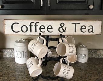 Coffee and tea sign | Etsy