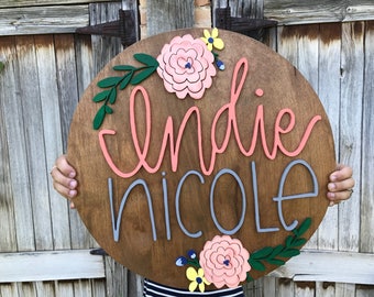 Custom 2D Family Name Signs