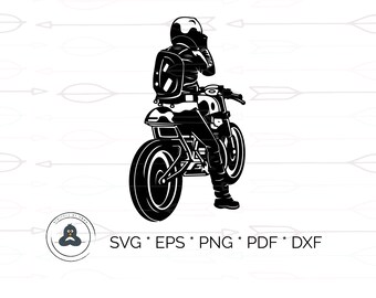 Motorcycle rider svg | Etsy