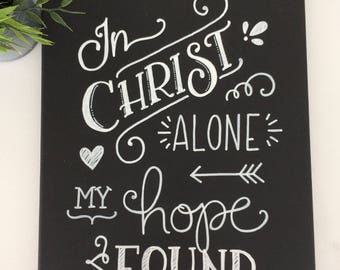In christ alone | Etsy