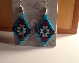 Native american beaded earrings | Etsy