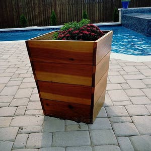 Cedar planter | Etsy