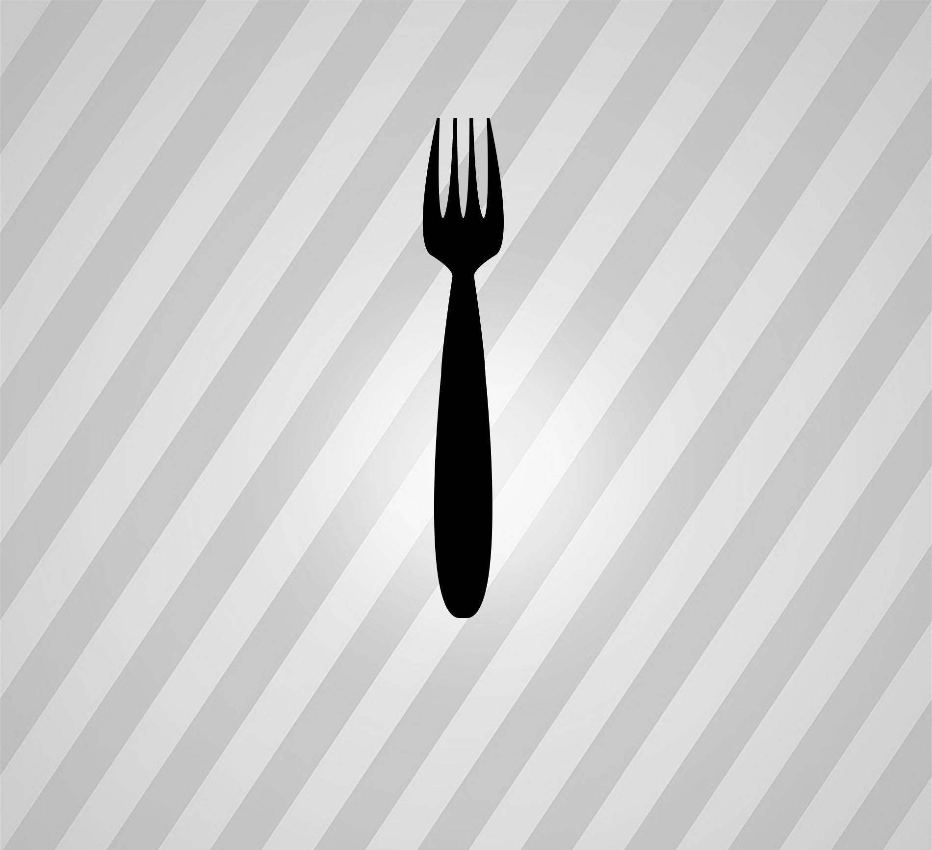 Fork Silhouette Forks Svg Dxf Eps Silhouette Rld RDWorks Pdf