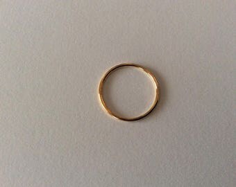 Thin solid Rose Gold Ring gold spacer ring rose gold flat