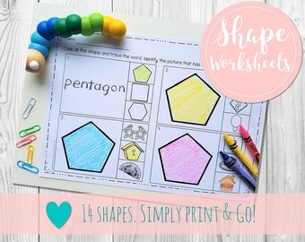 Preschool worksheets | Etsy