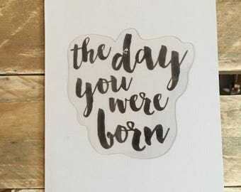 Day you were born | Etsy