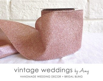 Rose gold ribbon | Etsy