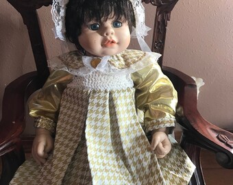 Gold baby dress | Etsy