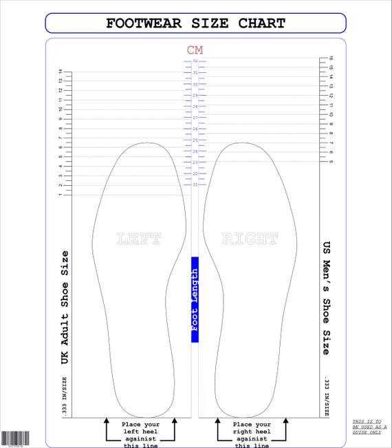 Foot Measure Printable