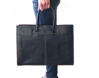 Leather work bag | Etsy