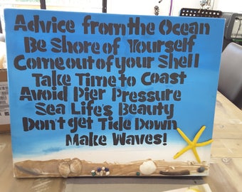 Advice from ocean | Etsy