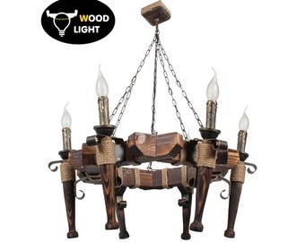 Wooden lighting | Etsy