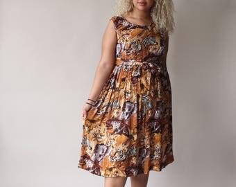 Animal print dress | Etsy