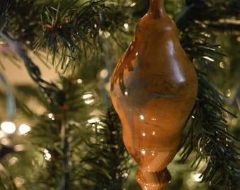 Wood turned ornament | Etsy