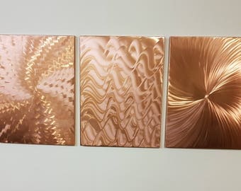 Copper wall art | Etsy