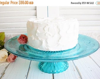 Blue cake stand | Etsy