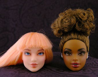 Barbie doll heads | Etsy