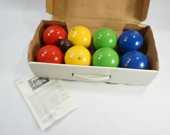 Vintage bocce balls | Etsy
