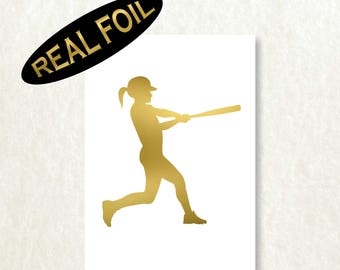 Softball wall art | Etsy