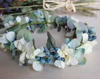 Flower hair wreath | Etsy