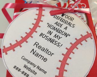 Baseball themed Realtor pop-bys 20 items