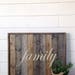Rustic Wood Rustic family sign Wood family sign custom
