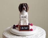 Handcrafted clay cake toppers and figurines. by TiaLovesArchie