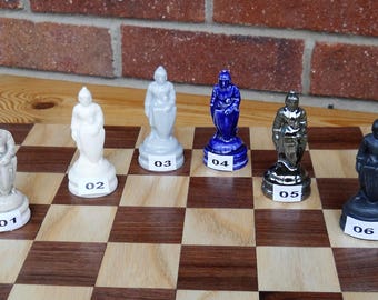 Ceramic chess set | Etsy