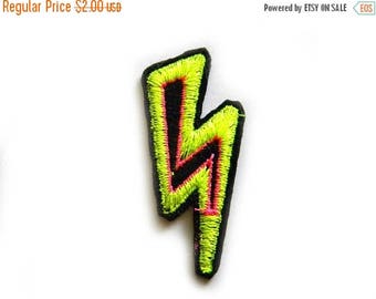 Lightning bolt patch | Etsy