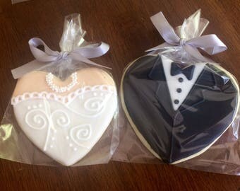 Bride groom cookies | Etsy
