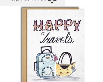 Travel greeting card | Etsy
