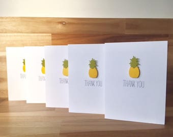 Pineapple thank you | Etsy