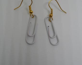 Paperclip earrings | Etsy