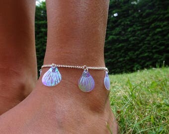 Seashell Anklet Conch Shell Anklet Customizable